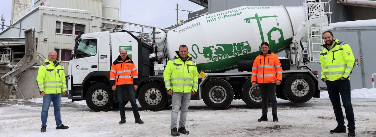 Holcim (Schweiz) AG: Première bétonnière entièrement électrique